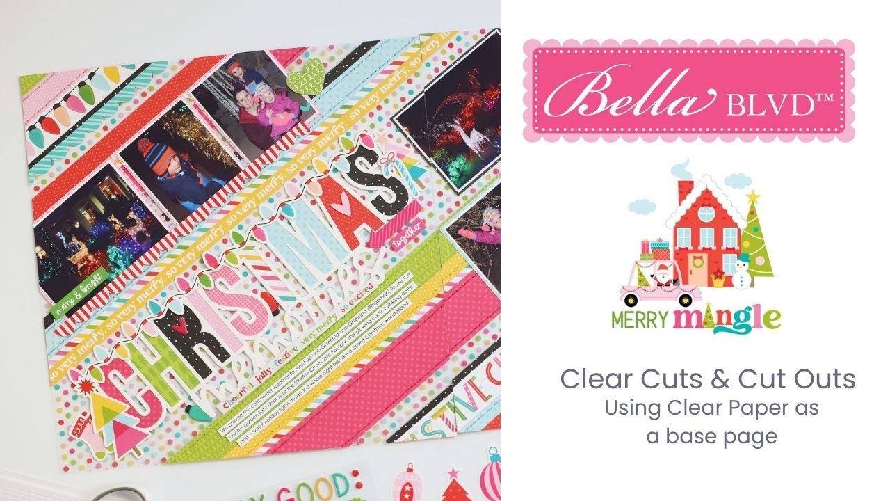 See-Through Scrapbook Background! Merry Mingle Double Page Layout ...