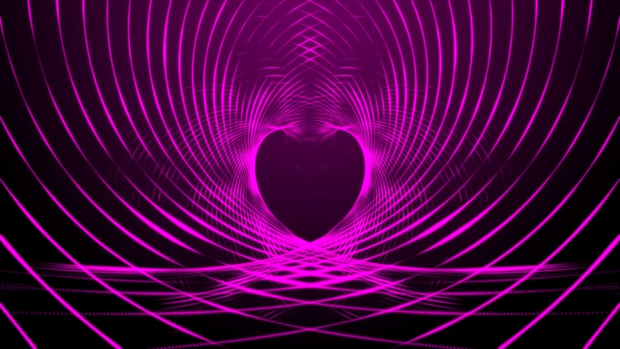 Subtle Pink Heart Valentine Day 4K UHD Ambient Background Screen - YouTube
