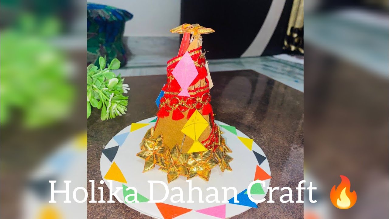 DIY Holika Dahan Craft 🧡 Holi Craft - YouTube