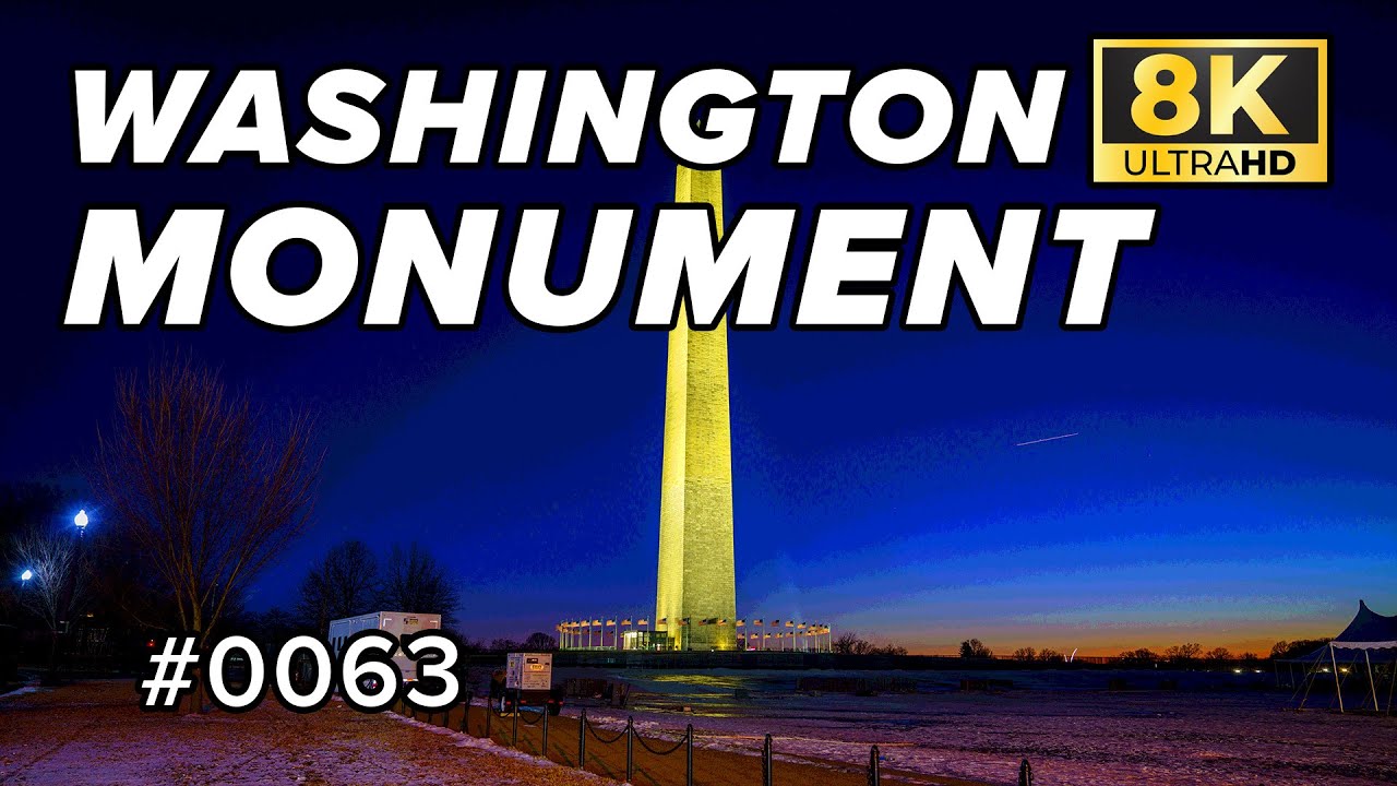 8K Timelapse of the Washington Monument in Washington, D.C. (Sony A7R4 ...