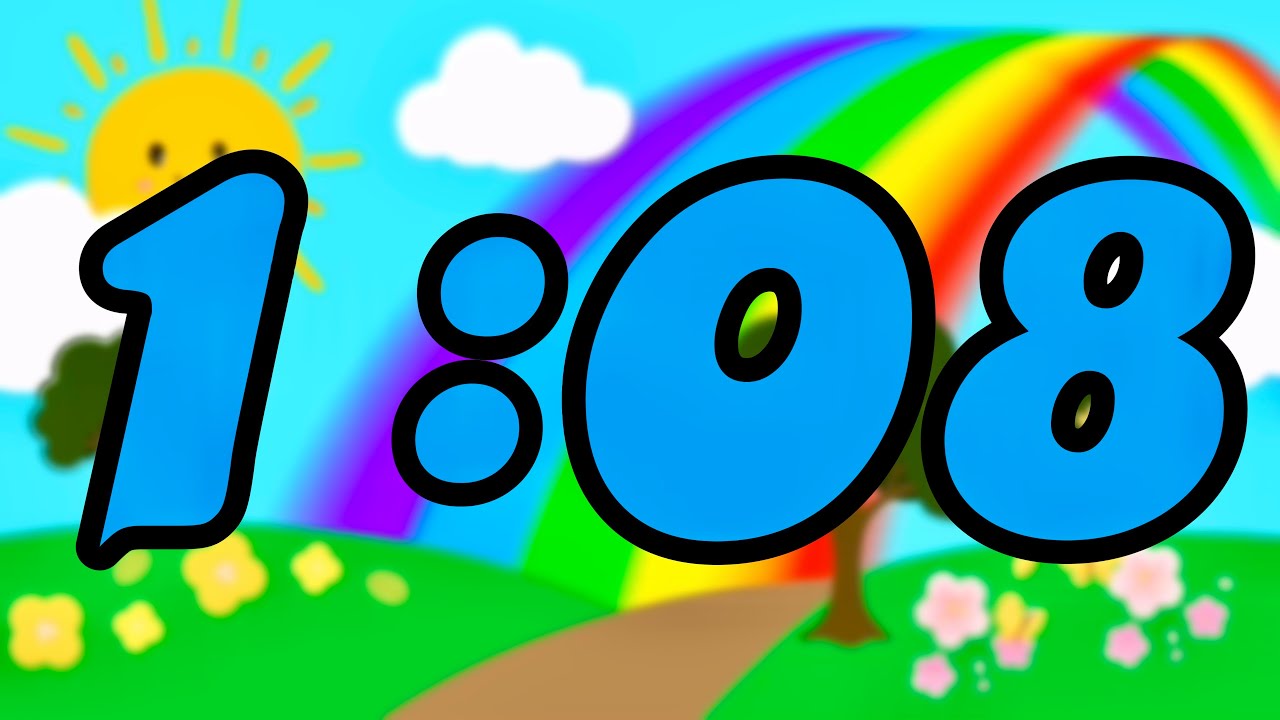 ⏰ Fun 1 Minute and 8 Second Countdown Timer for Kids – Learning & Play Time! 🎉🧸 - YouTube