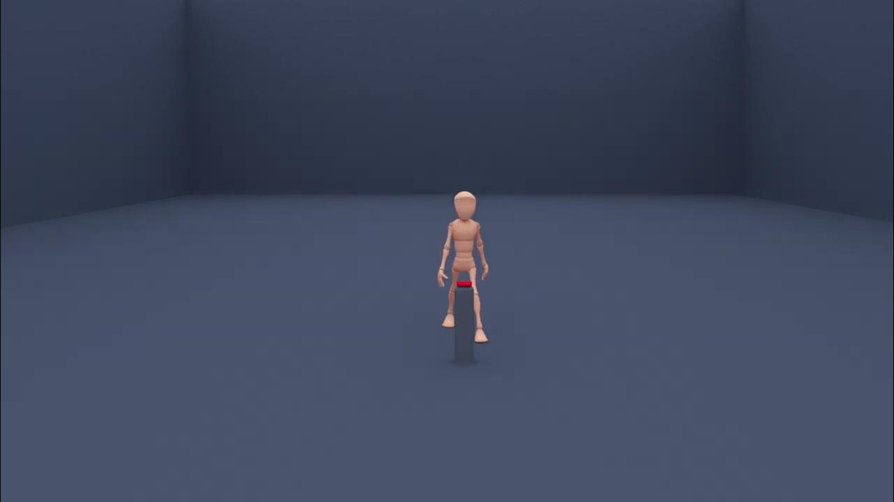 3d Button Press Animation Bony Rig Youtube