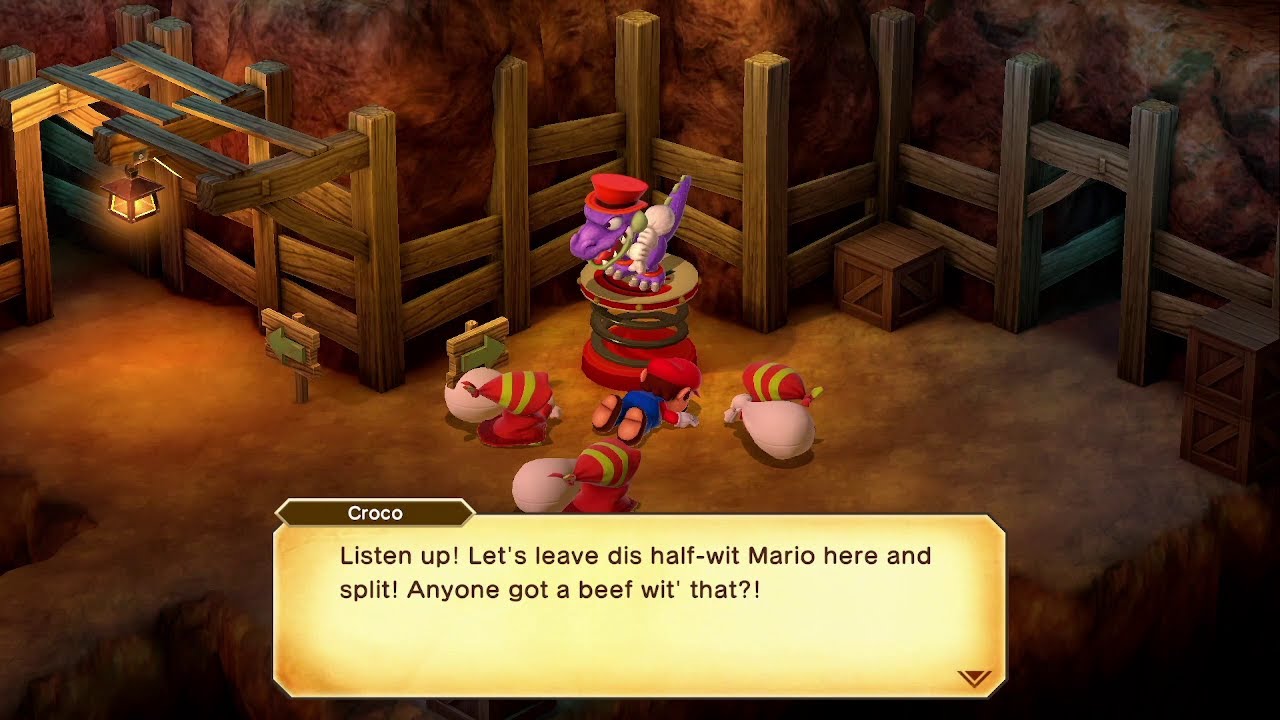 Super Mario RPG Remake: Boss #6: Croco (rematch) + Flunkies in Mole ...