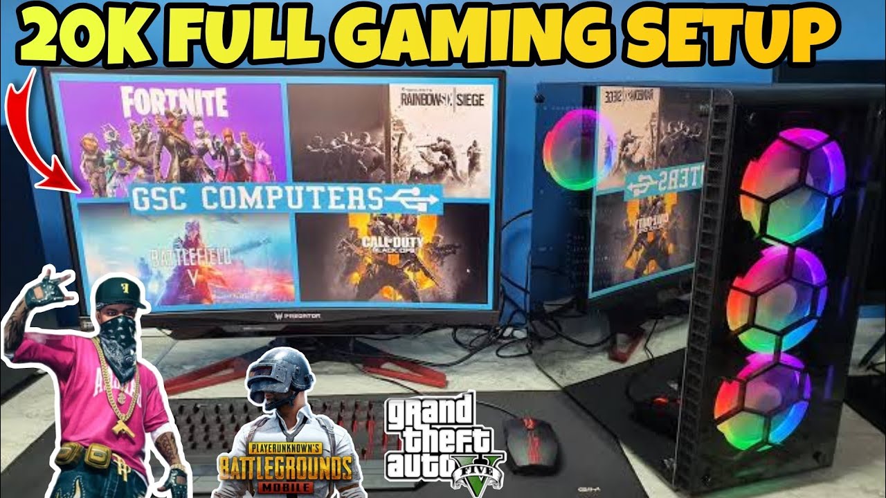 Best gaming pc build in 20k | best freefire gaming pc build 2021| cheap ...