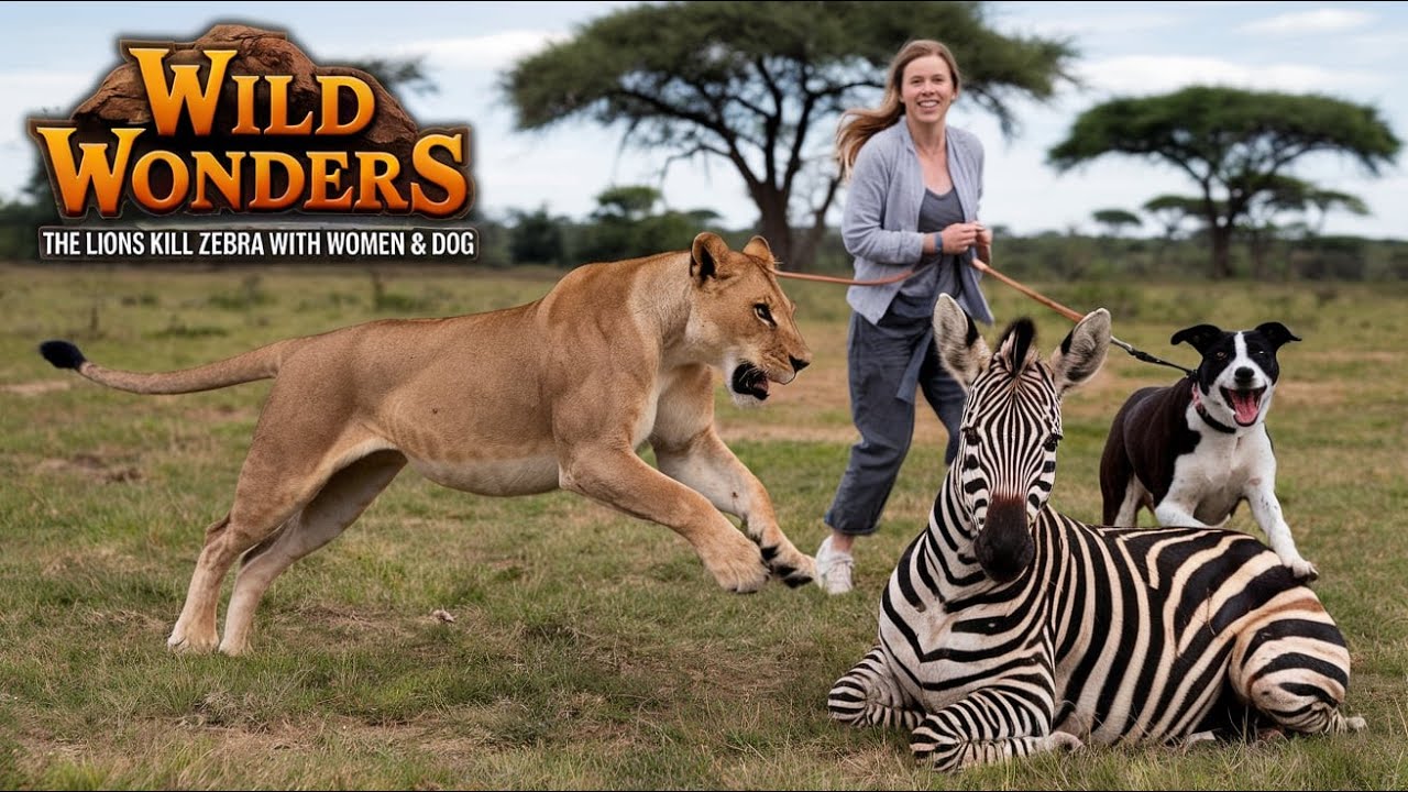 🔥Lions vs Big Dog's vs Zebras vs Giraffes | Jungle Battle Caught on ...