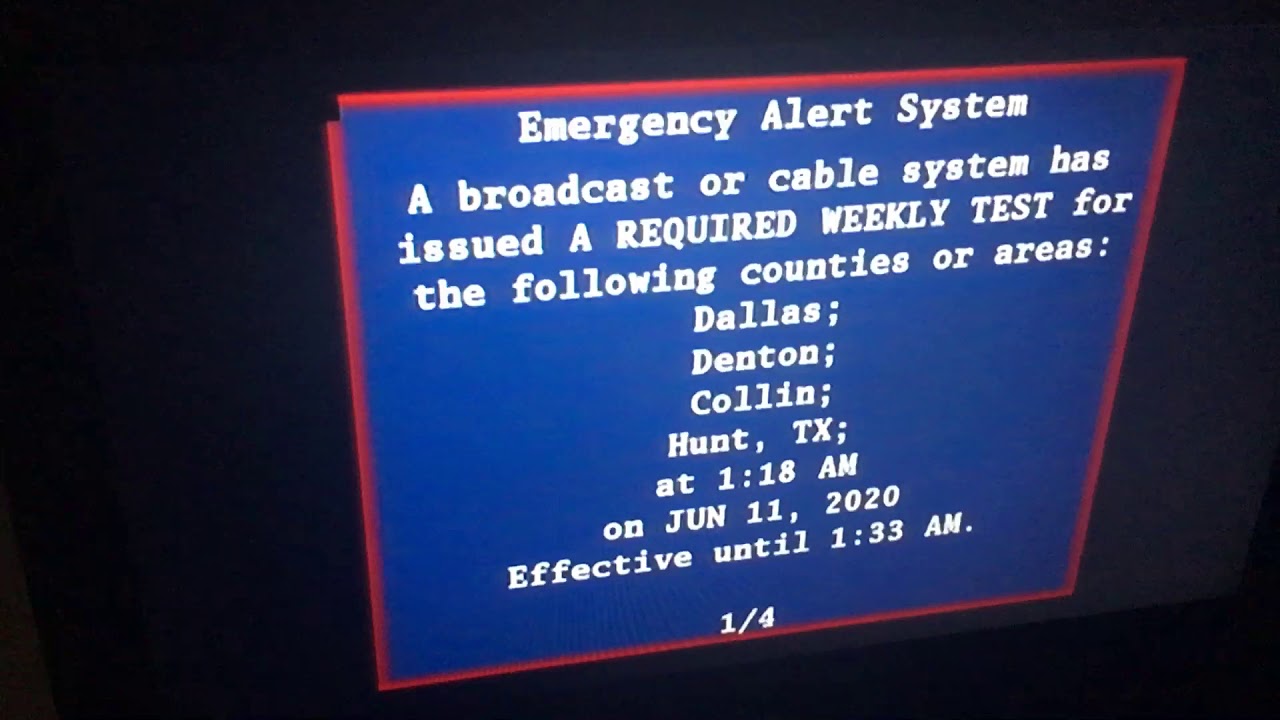 WBAP EAS RWT 6/11/20 - YouTube