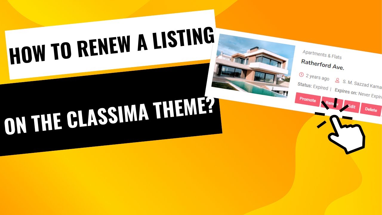 How to Renew a Listing on the Classima Theme? - YouTube