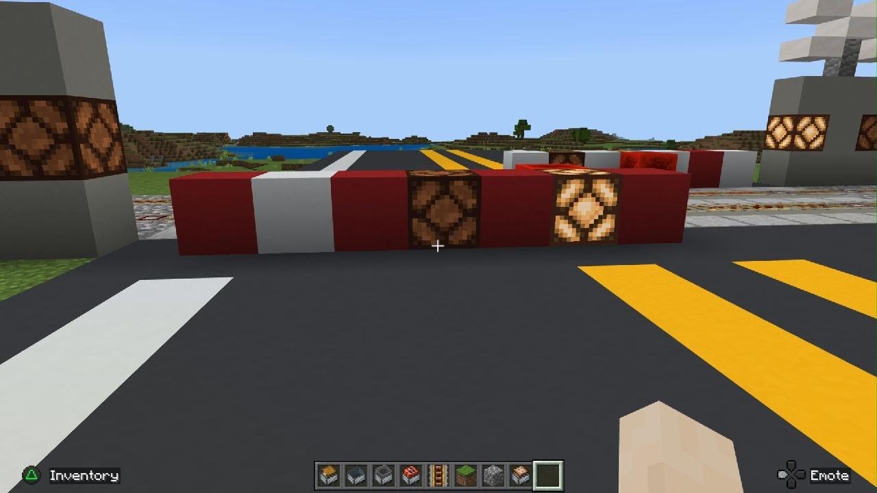 Minecraft railroad crossing V3 - YouTube