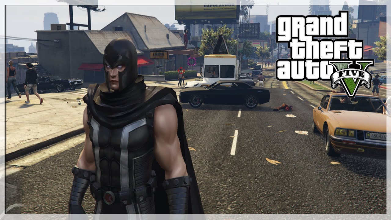 GTA 5 MODS - MAGNETO MOD! MAGNETO VS THE PREDATOR! (GTA 5 MODS) - YouTube