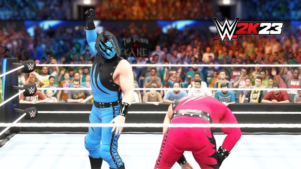 Imposter BLUE KANE Enters Royal Rumble WWE 2K23 - YouTube