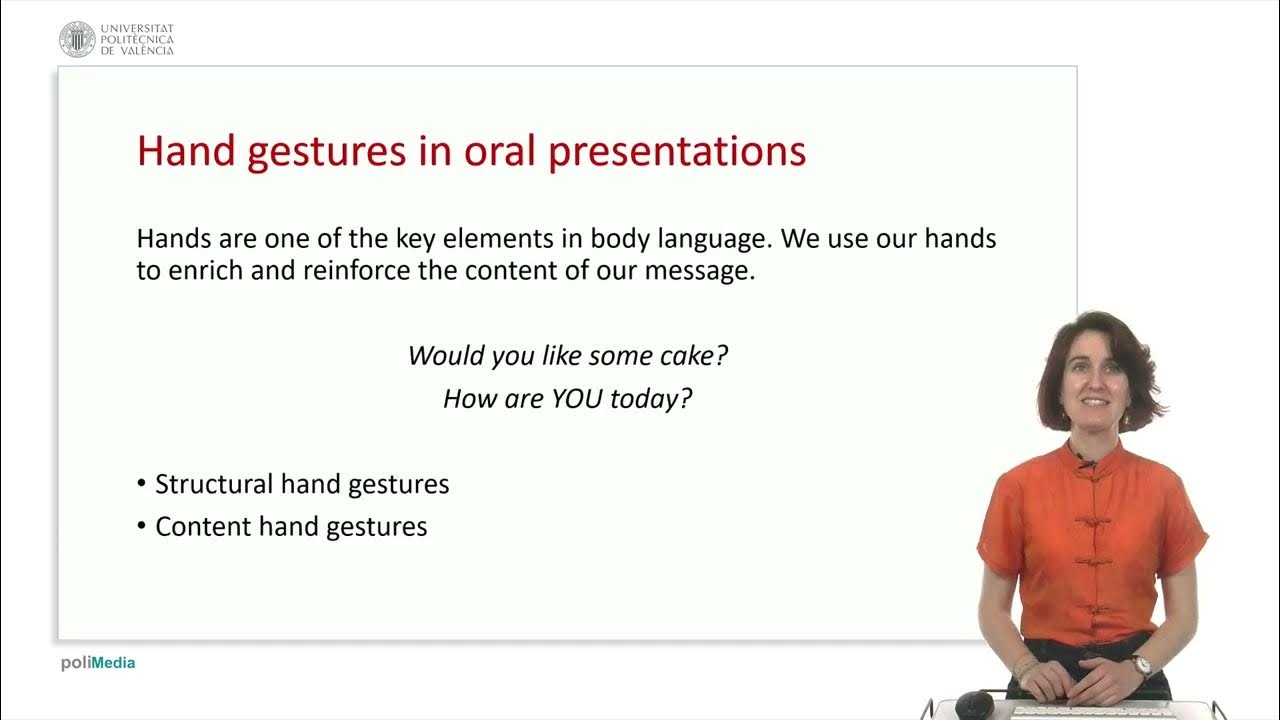 Hand gestures in oral presentations | | UPV - YouTube