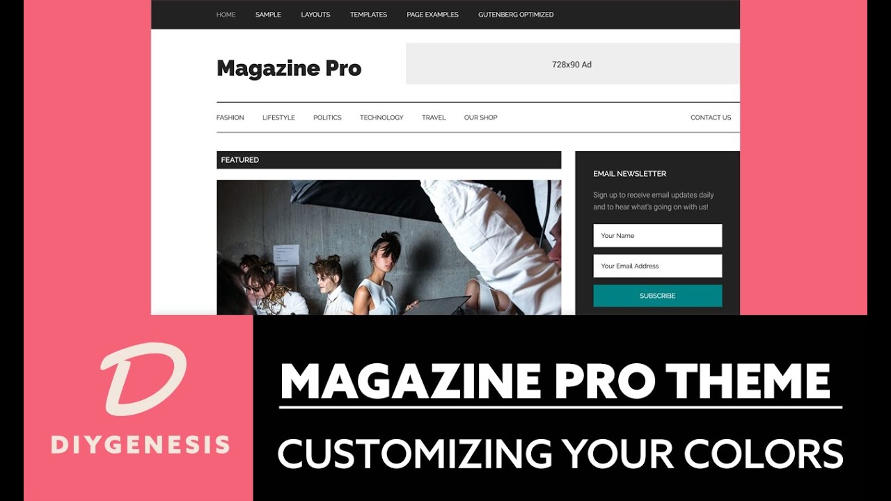 Magazine Pro Theme StudioPress 2020 - How To Customize Your Colors ...