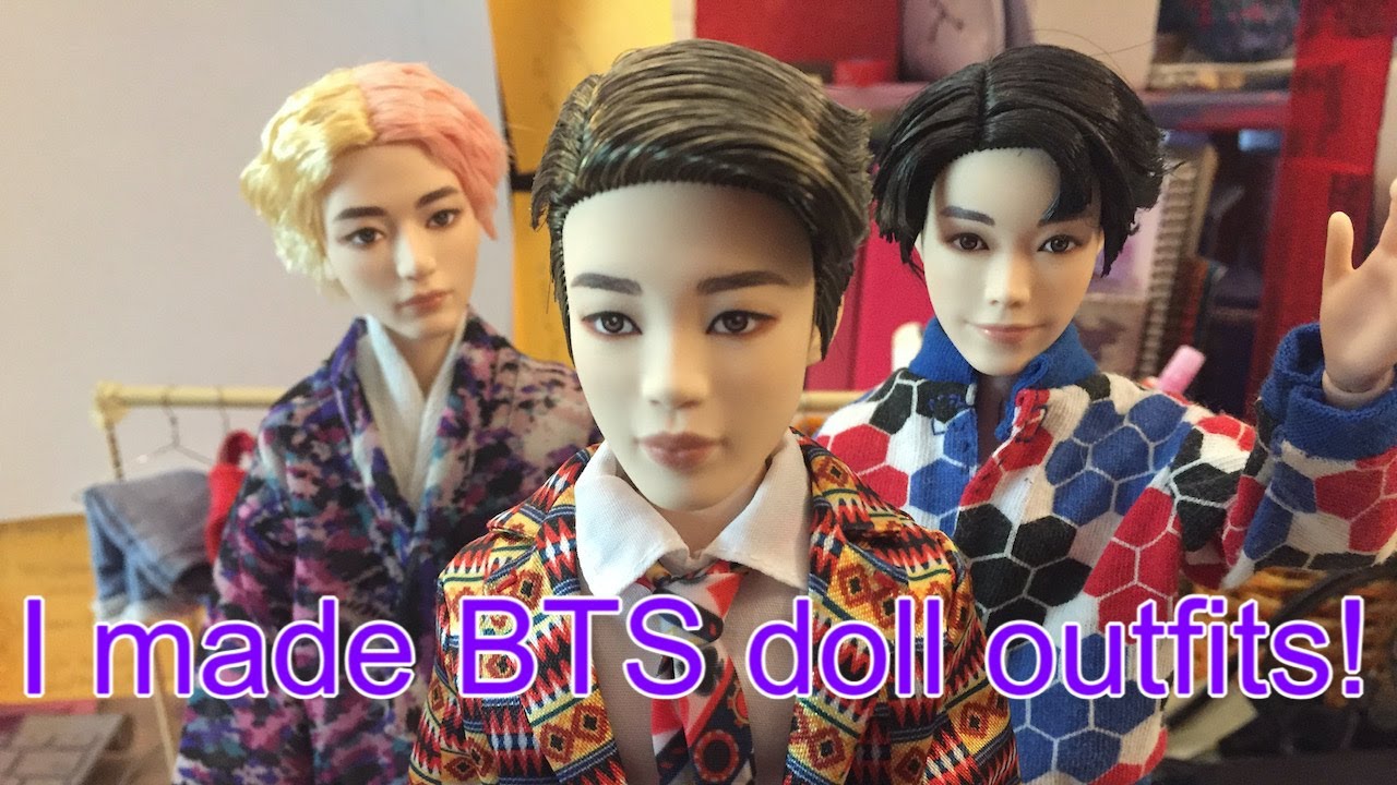 Every BTS Mattel Doll Outfit I've Made - YouTube