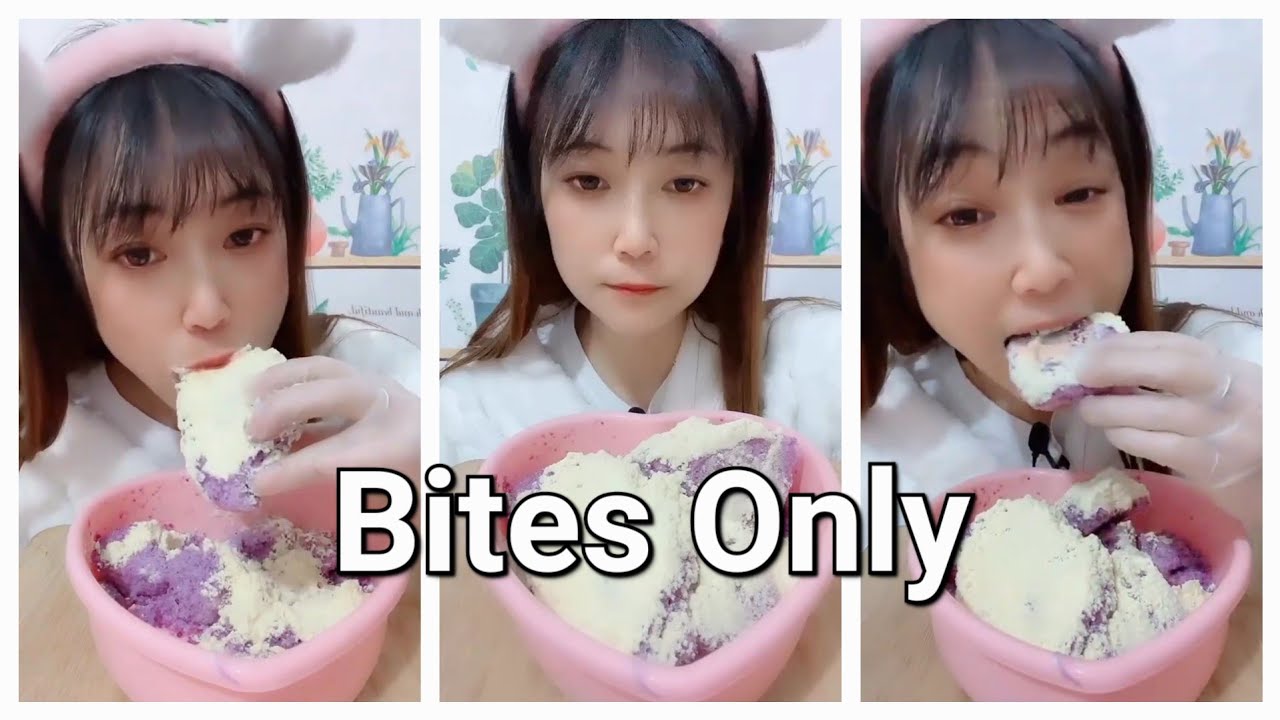 Bites Only ️ Seeme2013 shaved ice eating with milk powder bites only ...