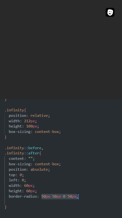 Short Infinity shape CSS | CSS Shape | HTML - YouTube