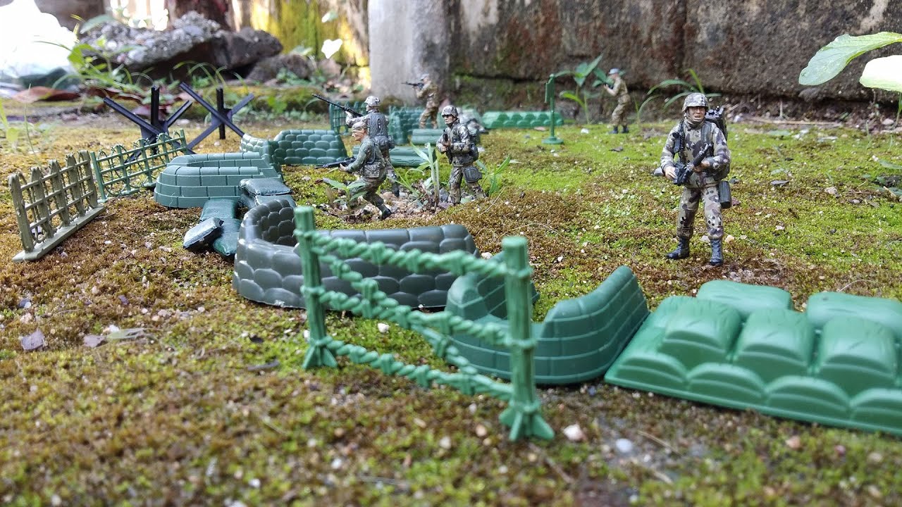 Toy soldiers Base Army men Action Figure - YouTube
