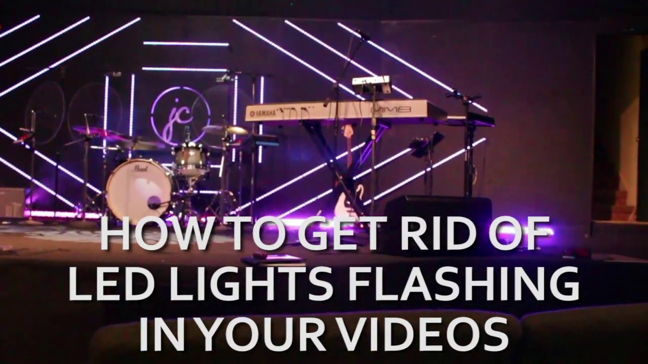 How To Stop LED Lights From Flashing In Your Videos - YouTube