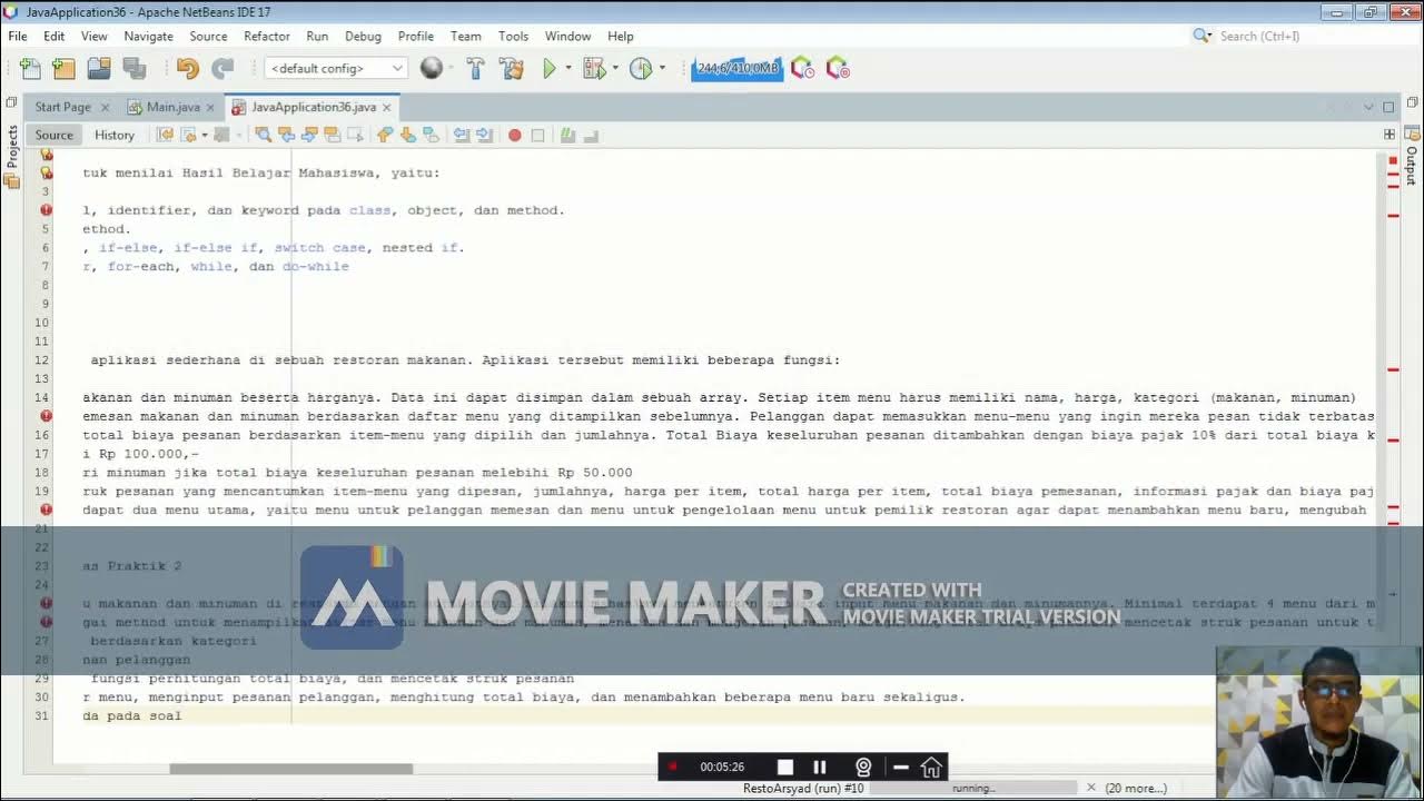Tugas 2 Pemrograman Berbasis Desktop - YouTube