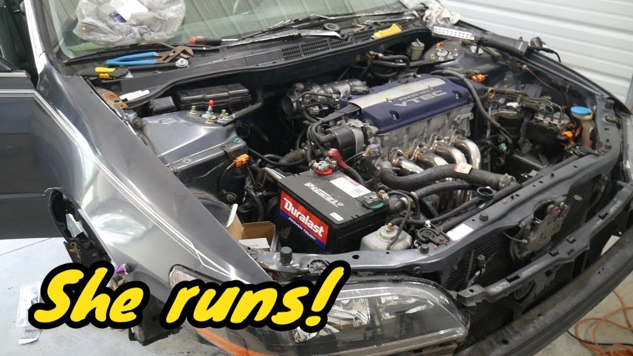 H23A All Motor Accord First Start! - YouTube