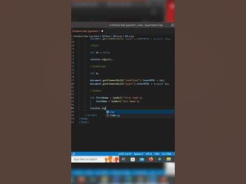 JavaScript Primitive Symbol Data Type - Chapter 04 - Part 08 #javascript #youtubeshorts #coding ...