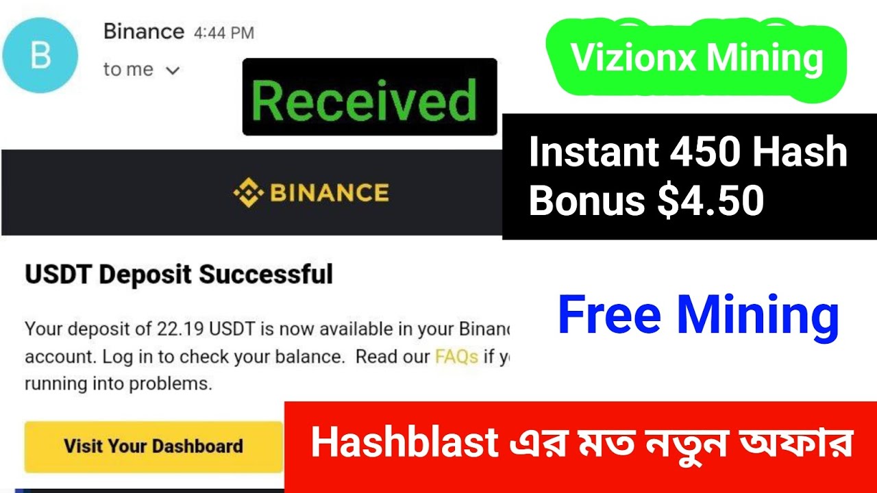 Instant 450 Hash $4.50 | Vizionx Free Mining | Sames Hashblast - YouTube