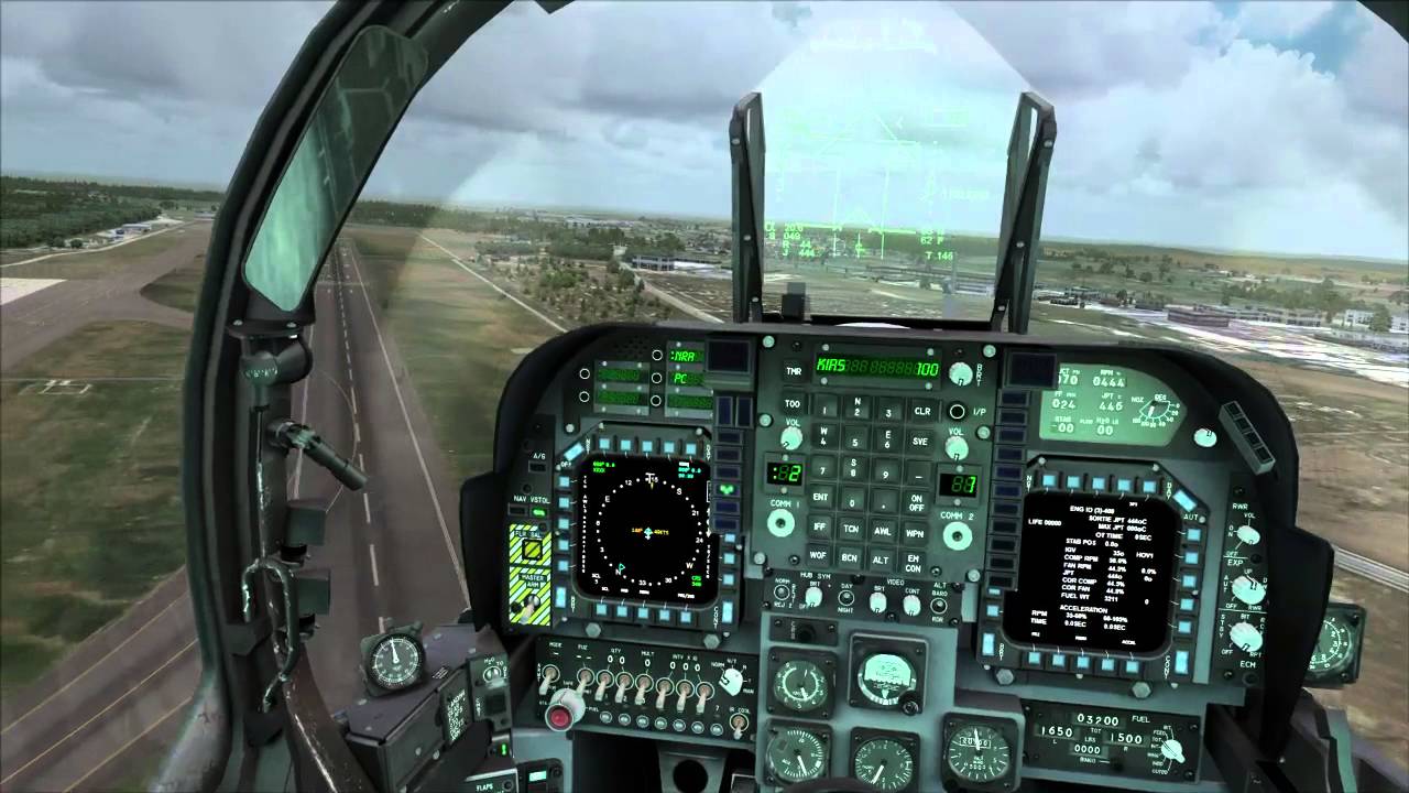 Test AV-8B Harrier II Plus _landing - YouTube