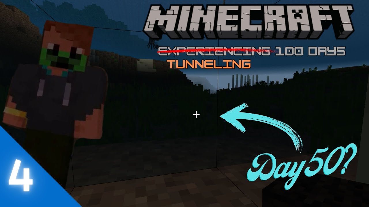 Experiencing 100 Days in Minecraft #4 -- Below the Surface - YouTube