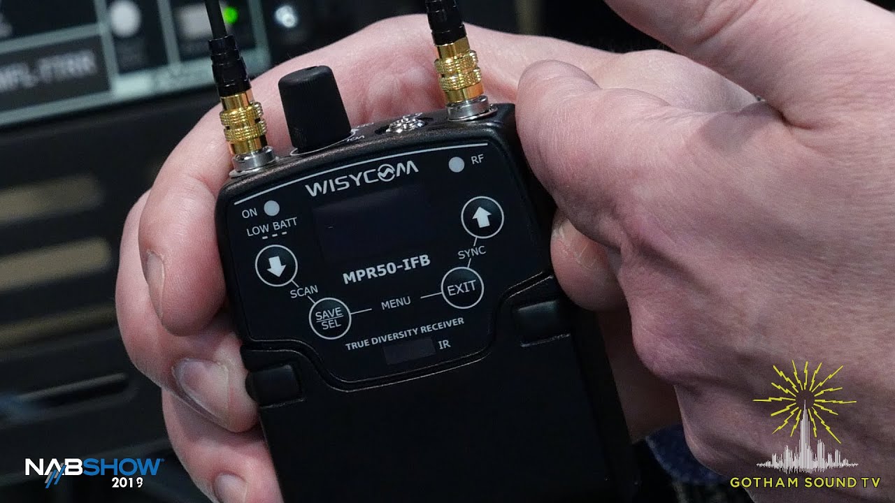 NAB 2019: Wisycom MTH410/MPR50-IFB - YouTube