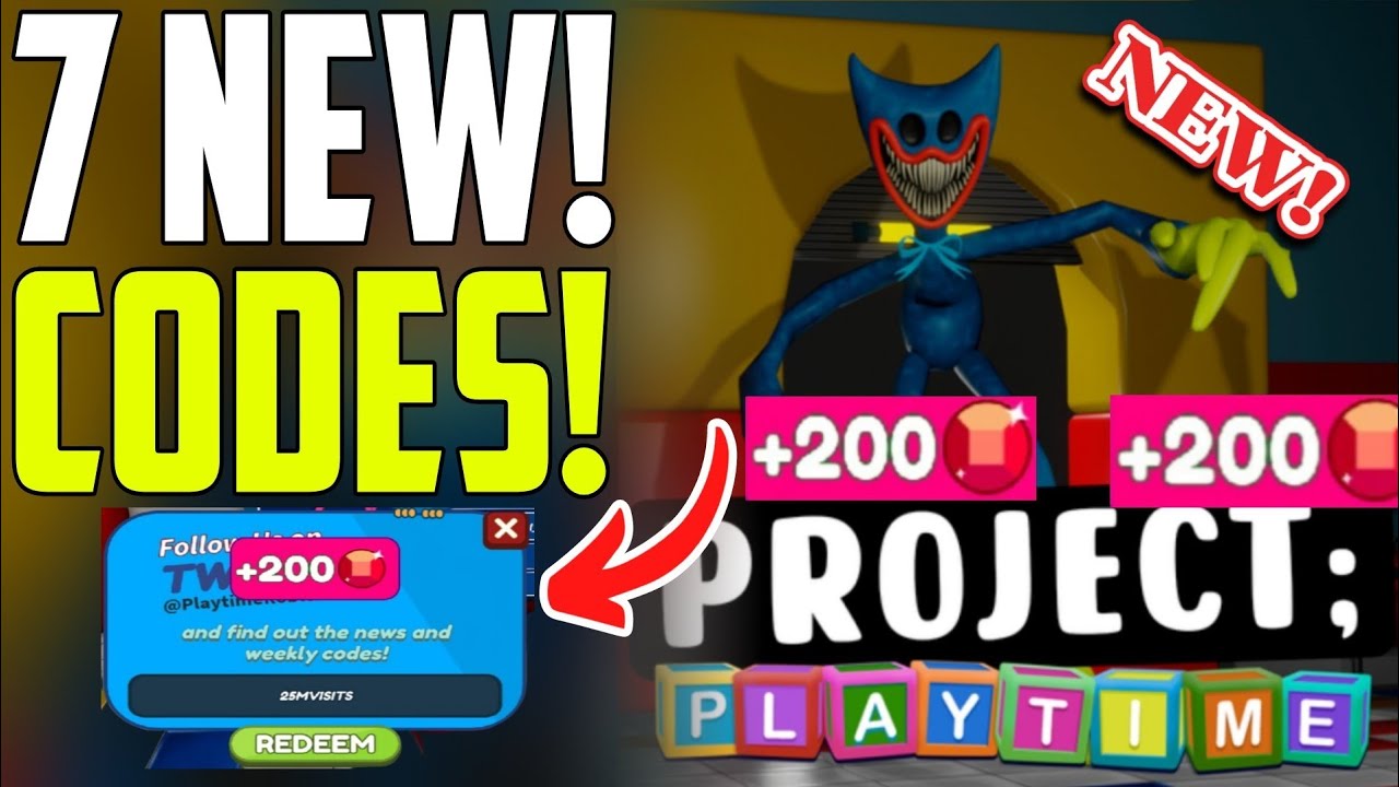 *NEW*ALL WORKING CODES FOR PROJECT PLAYTIME MULTIPLE - ROBLOX CODES ...