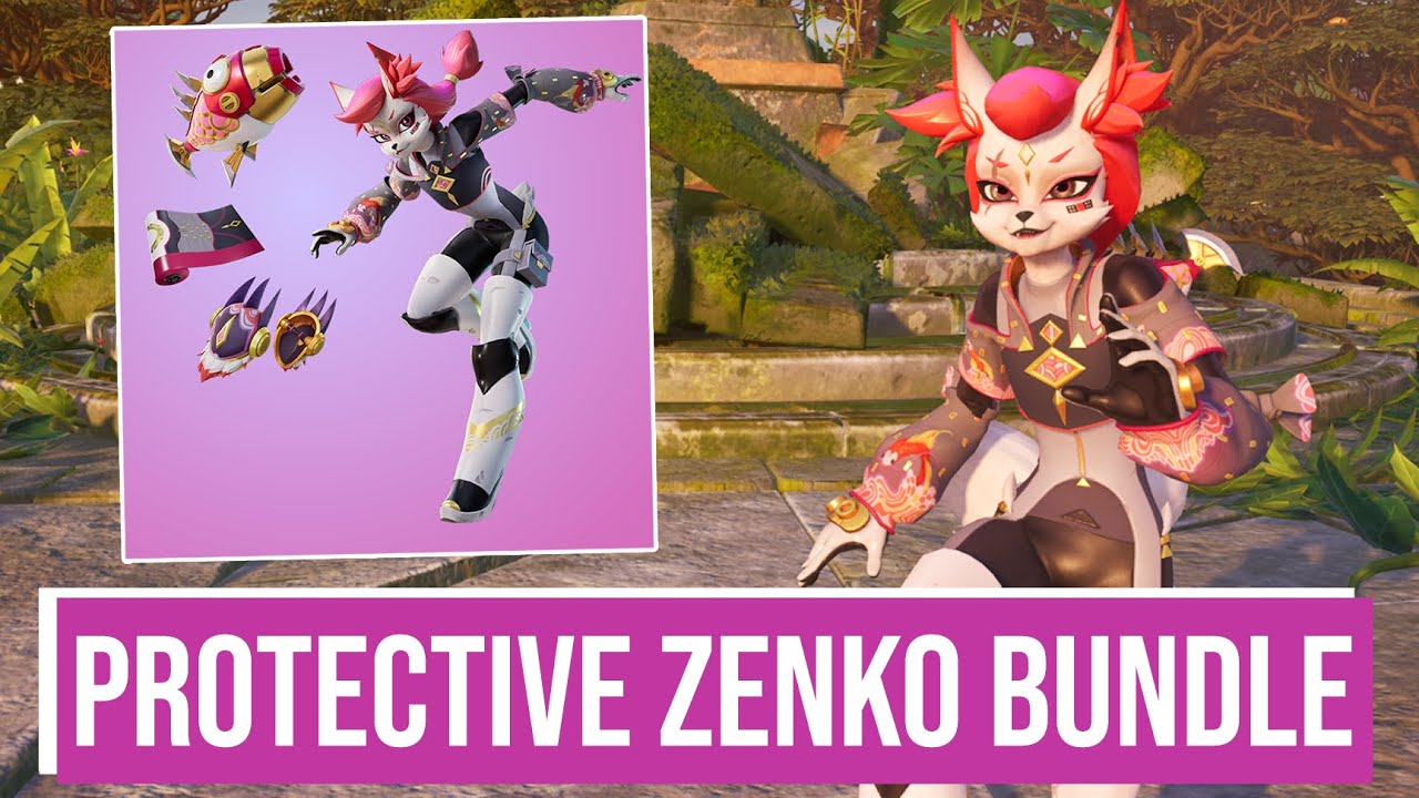 Protective Zenko Bundle In Fortnite Kimiko Five Tails Skin Review Youtube