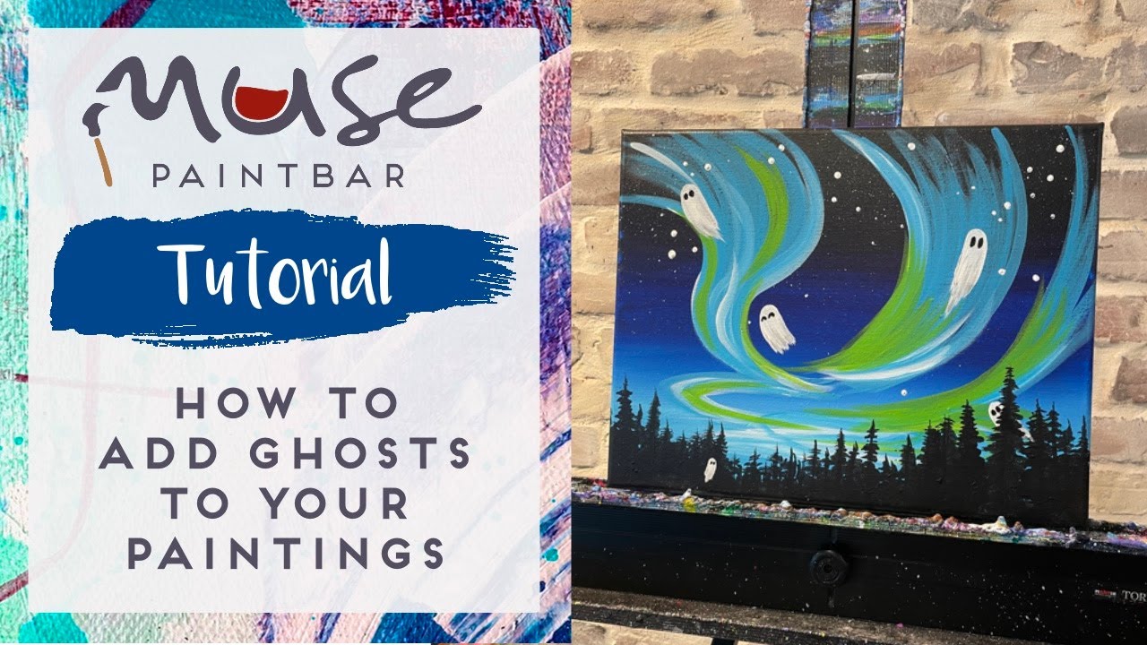 Tutorial: How to Add Ghosts to Your Thrifted Painting - YouTube