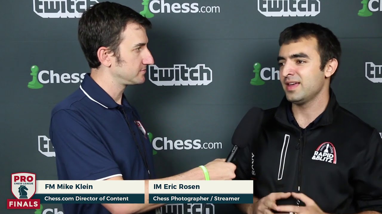 2019 PRO Chess League Celebrity Interview: IM Eric Rosen - YouTube