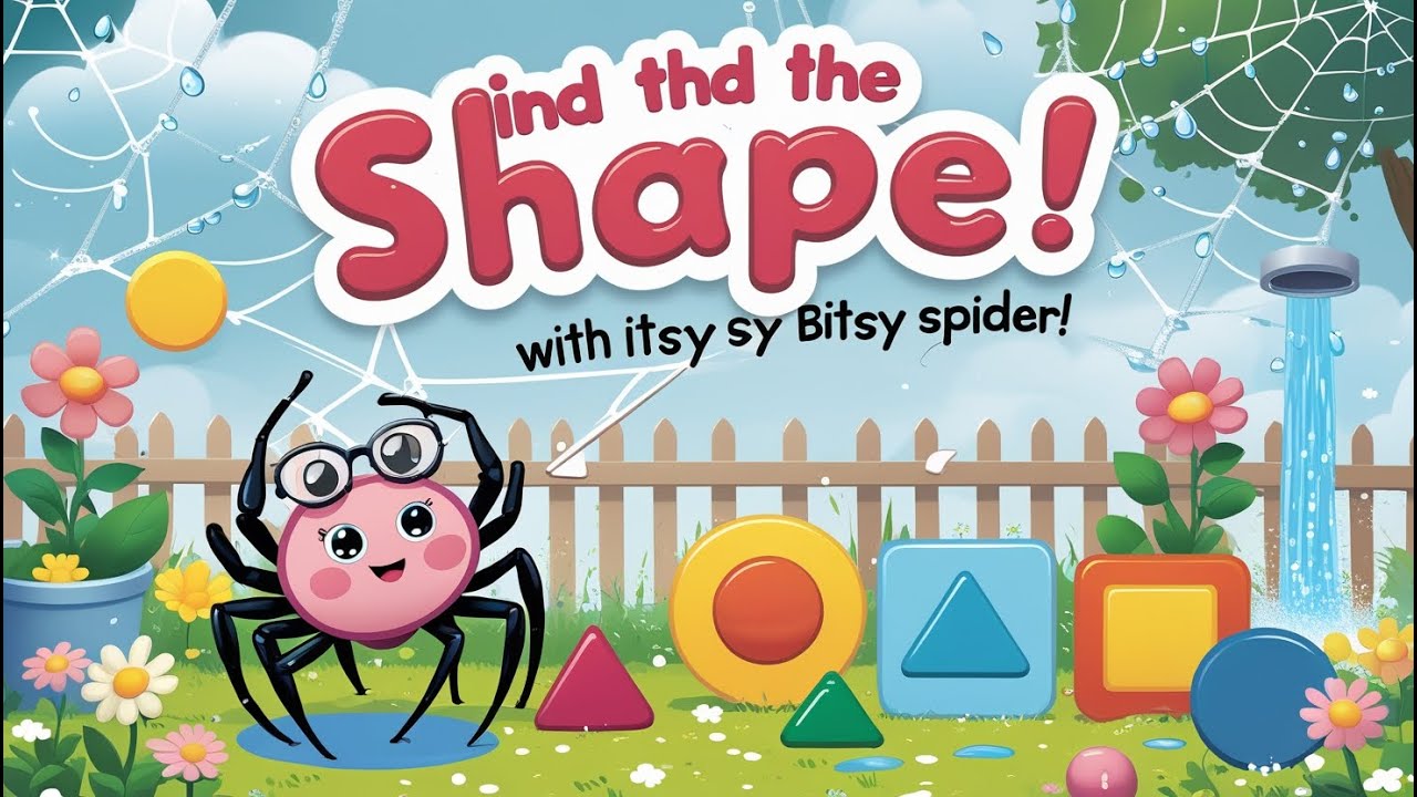 Find the Shape with Itsy Bitsy Spider | Learn Shapes for Kids | Fun ...