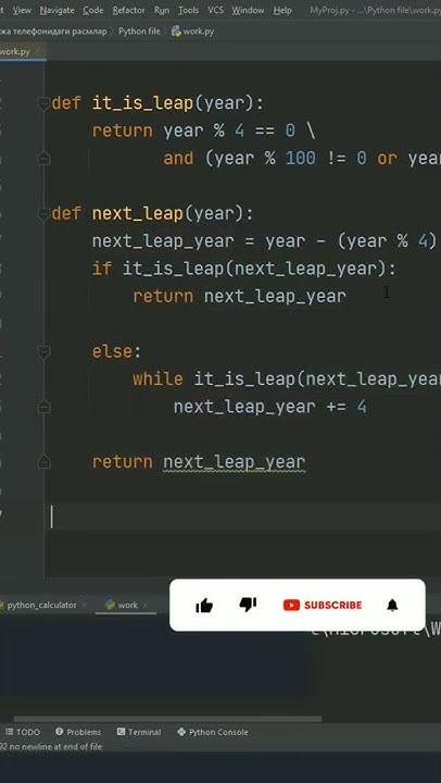 Next leap year calculate | #leapyear#python#tutorial#shorts#atahoja# ...