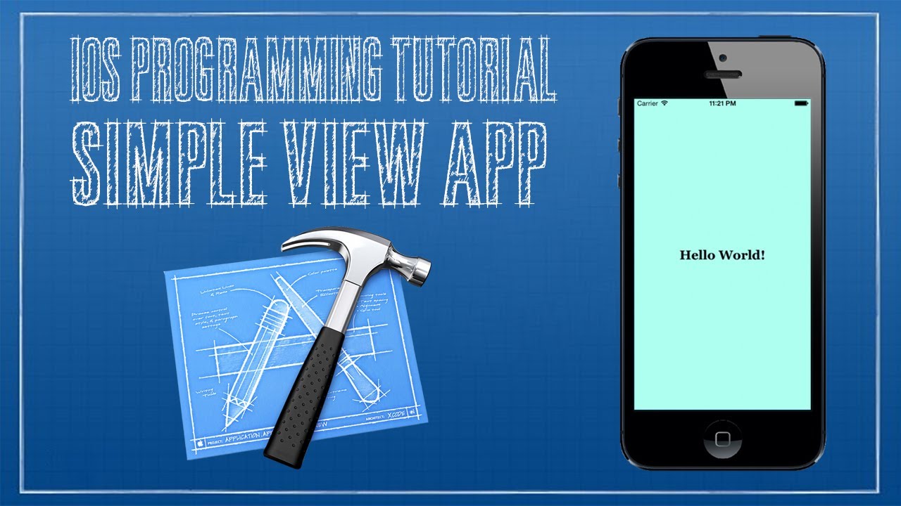 iOS 7 Tutorial 1 - Simple View App - YouTube