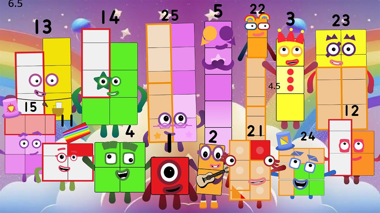 Jolly Numberblocks Band Bijective bas2.5, 1 (Band Version) - YouTube