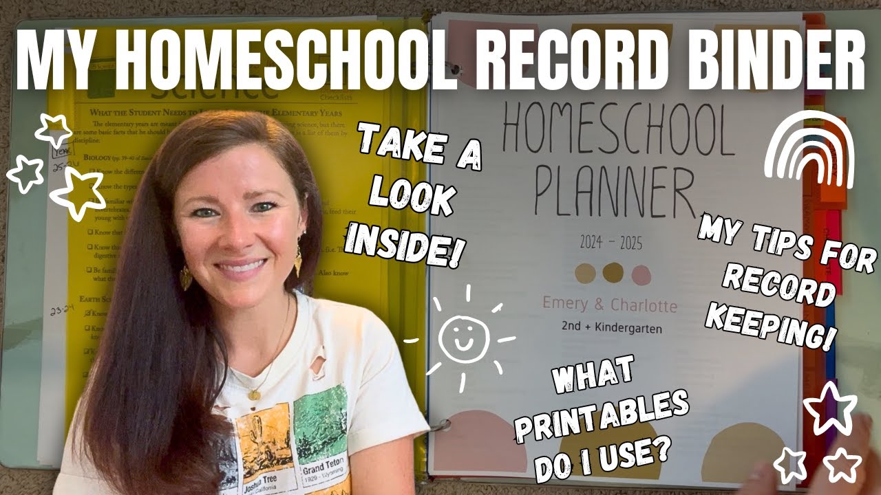 MY HOMESCHOOL BINDER for 2024-2025 || Record Keeping Binder - YouTube
