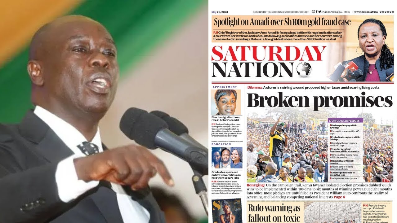 Angry Rigathi Gachagua declares war with nation Media Group after their ...