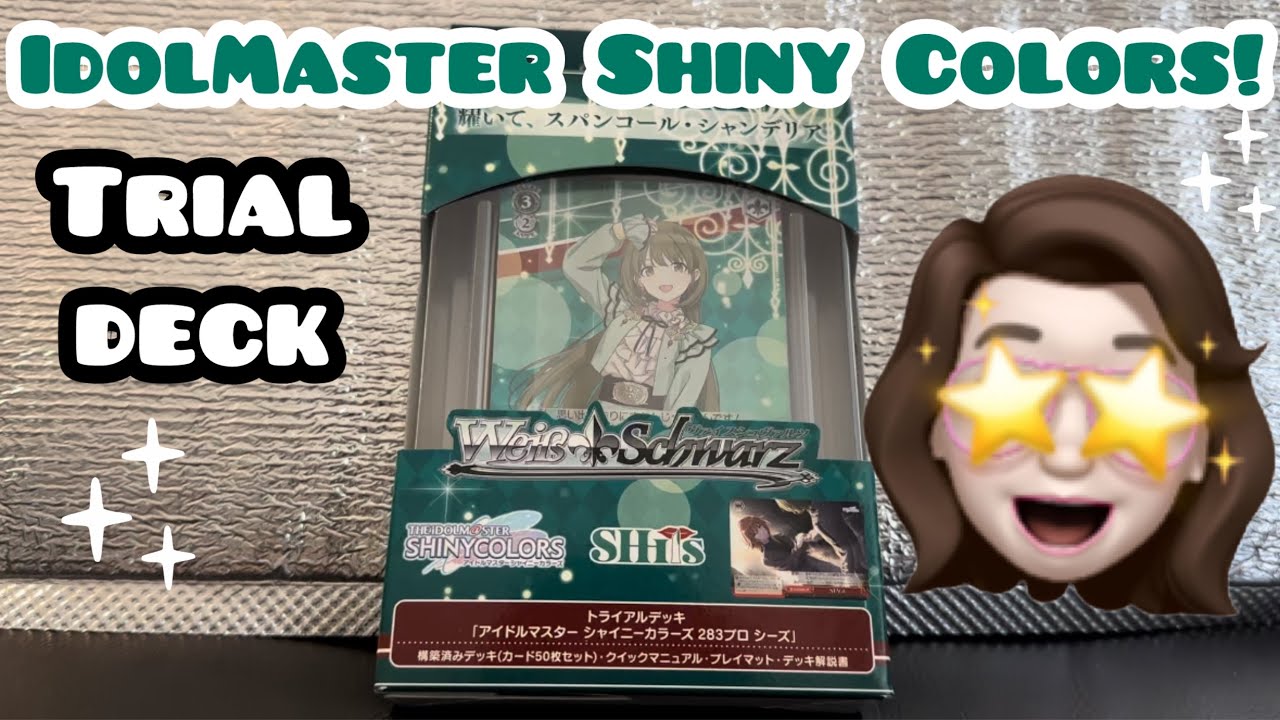 The IdolMaster Shiny Colors Japanese Weiss Schwarz Trial Deck Opening ...