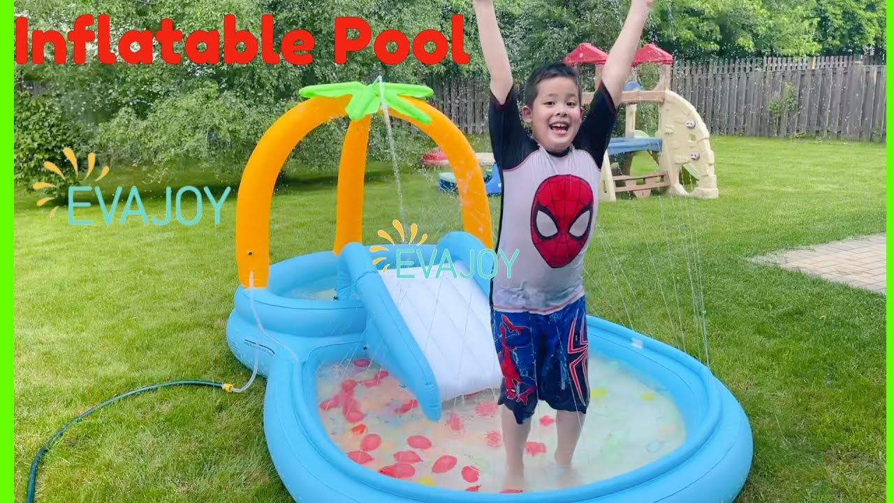 Epic Summer Fun Splash Time With Evajoy Inflatable Play Center Kids ...