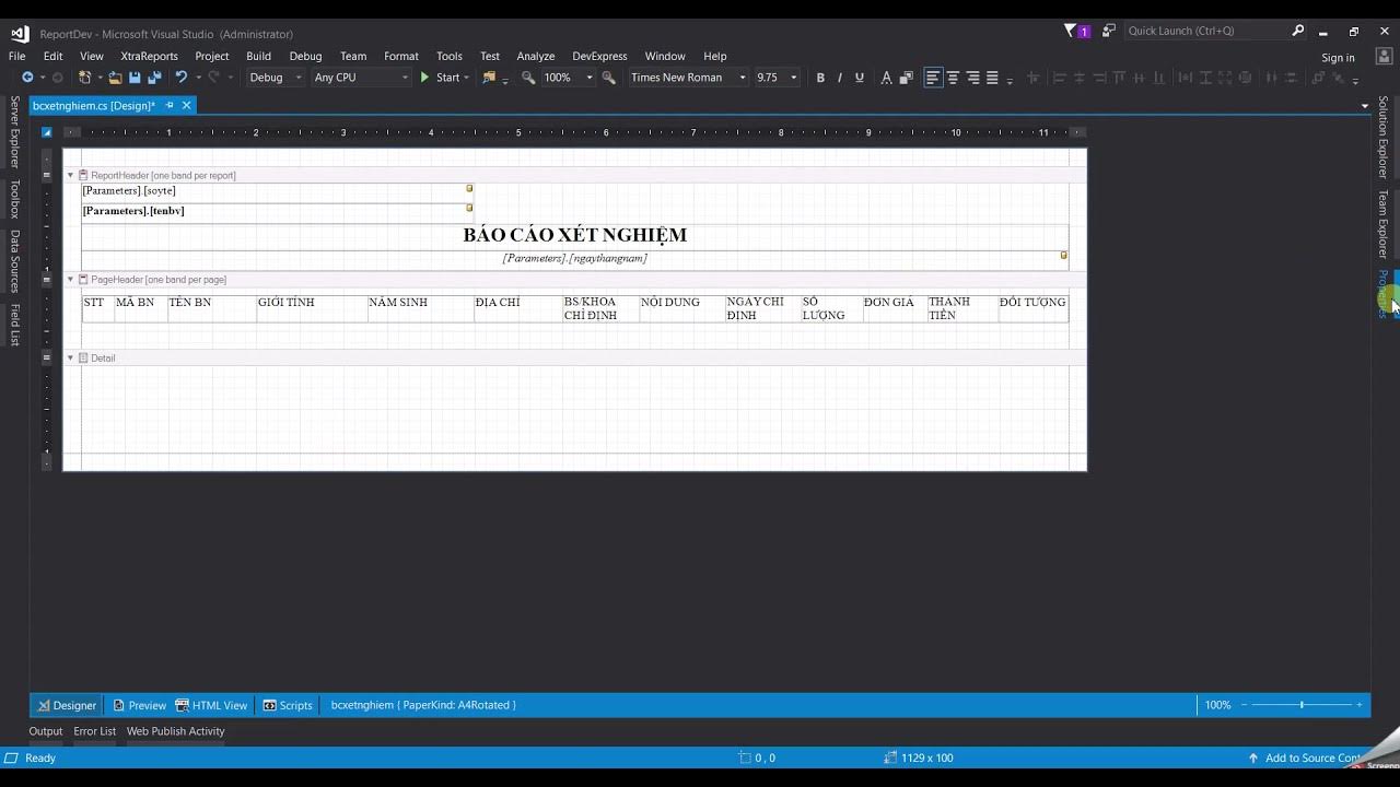 Devexpress Xtrareport Hướng Dẫn Thiết Kế Xtrareport Youtube