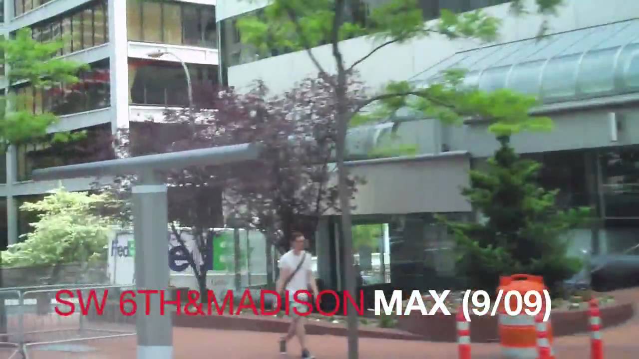 New TriMet Portland Transit Mall 6th Ave Tour - YouTube