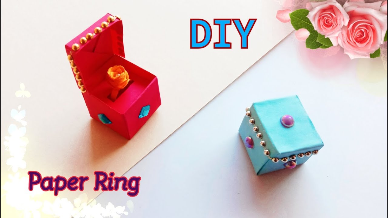 ORIGAMI RING BOX | HOW TO MAKE PAPER RING | DIY PAPER BOX - YouTube