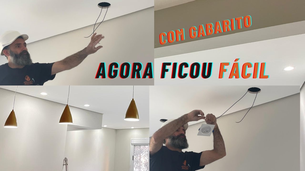 INSTALAÇÃO SPOT DE LED 2ª PARTE COM GABARITO SIMPLES. - YouTube