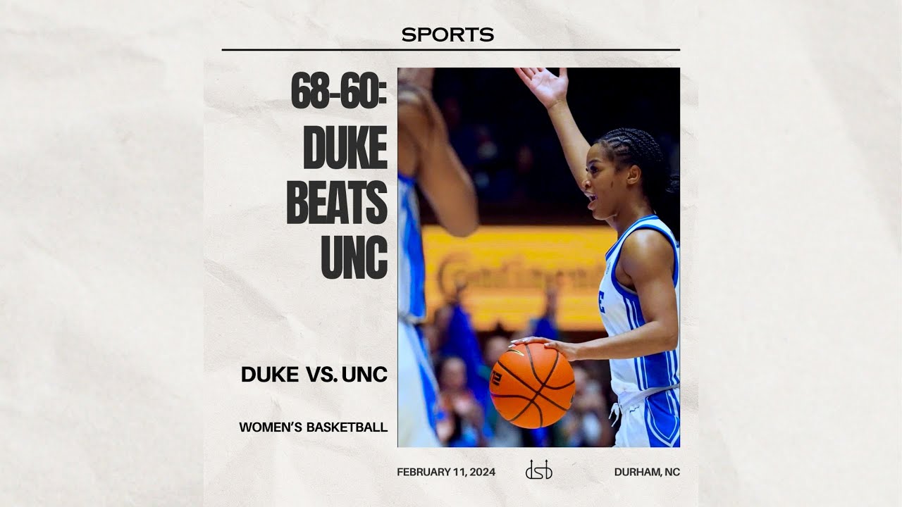 Duke WBB beats UNC! - YouTube