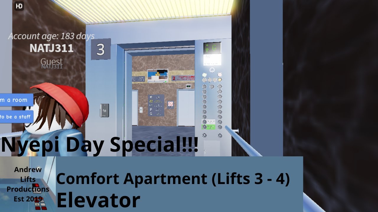 (Nyepi Day Special!!!) Schindler elevator at Comfort Apartment l Roblox ...