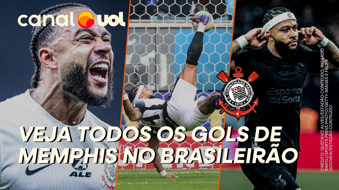 VEJA TODOS OS GOLS DE MEMPHIS DEPAY PELO CORINTHIANS NO BRASILEIRÃO ...