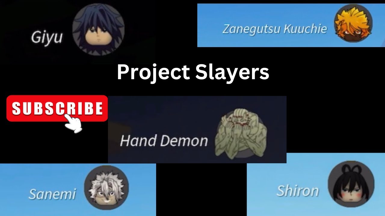Project Slayers: All Map 1 Bosses - YouTube