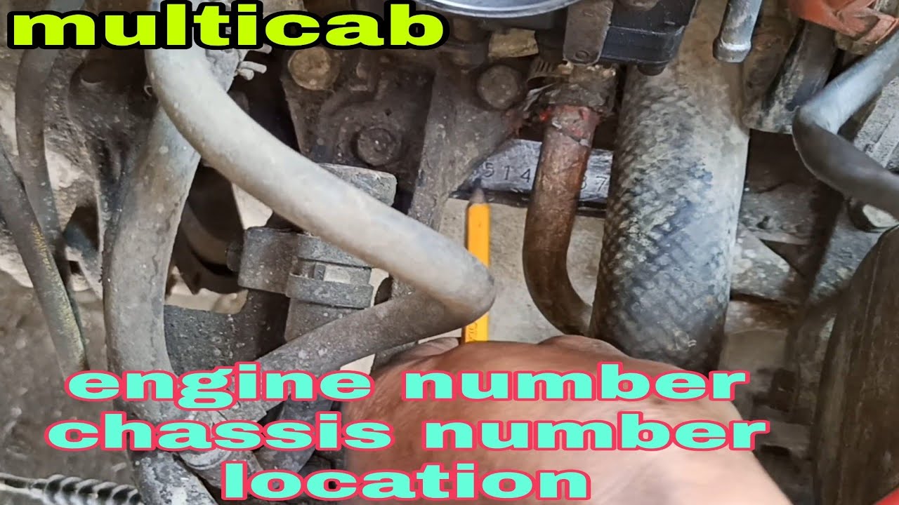 Saan matagpuan Ang engine at chassis number| Multicab - YouTube