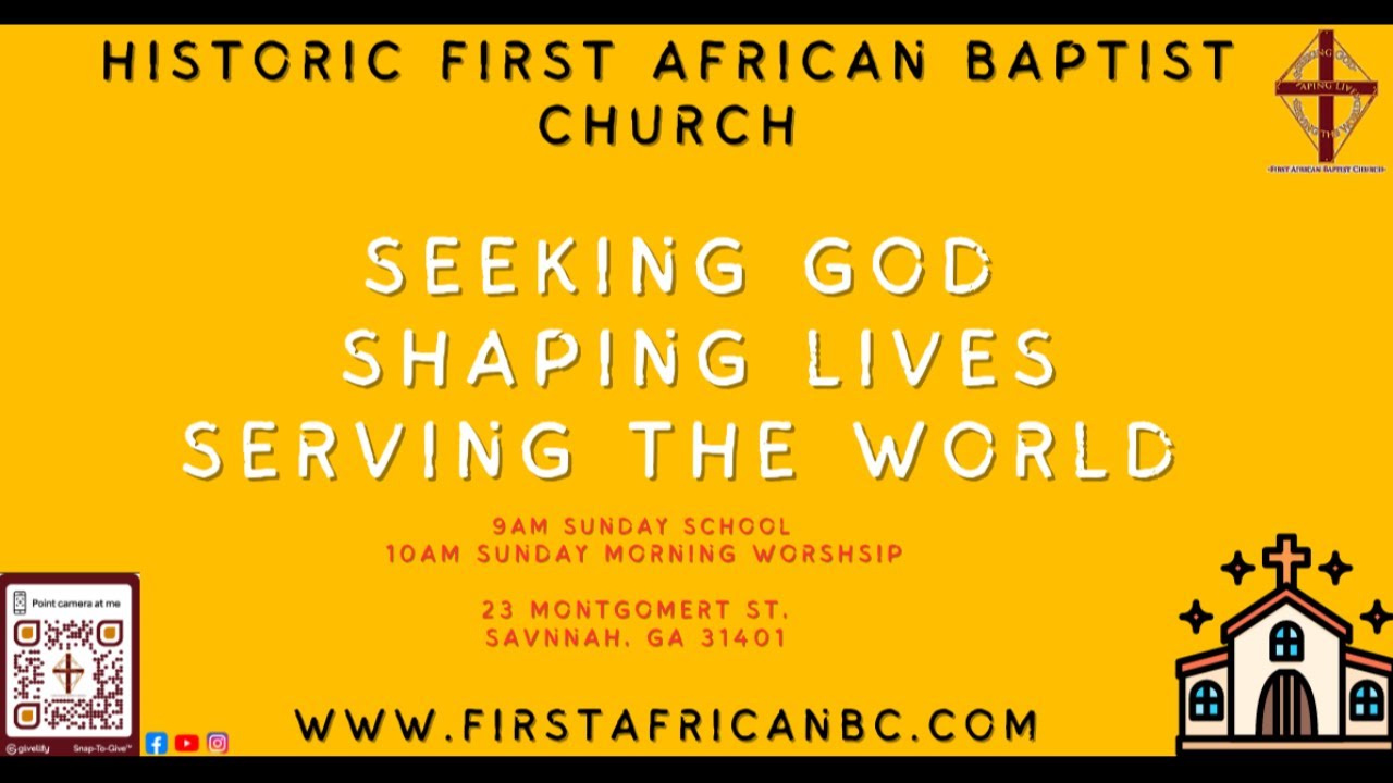 Historic First African Baptist Church Morning Worship - YouTube